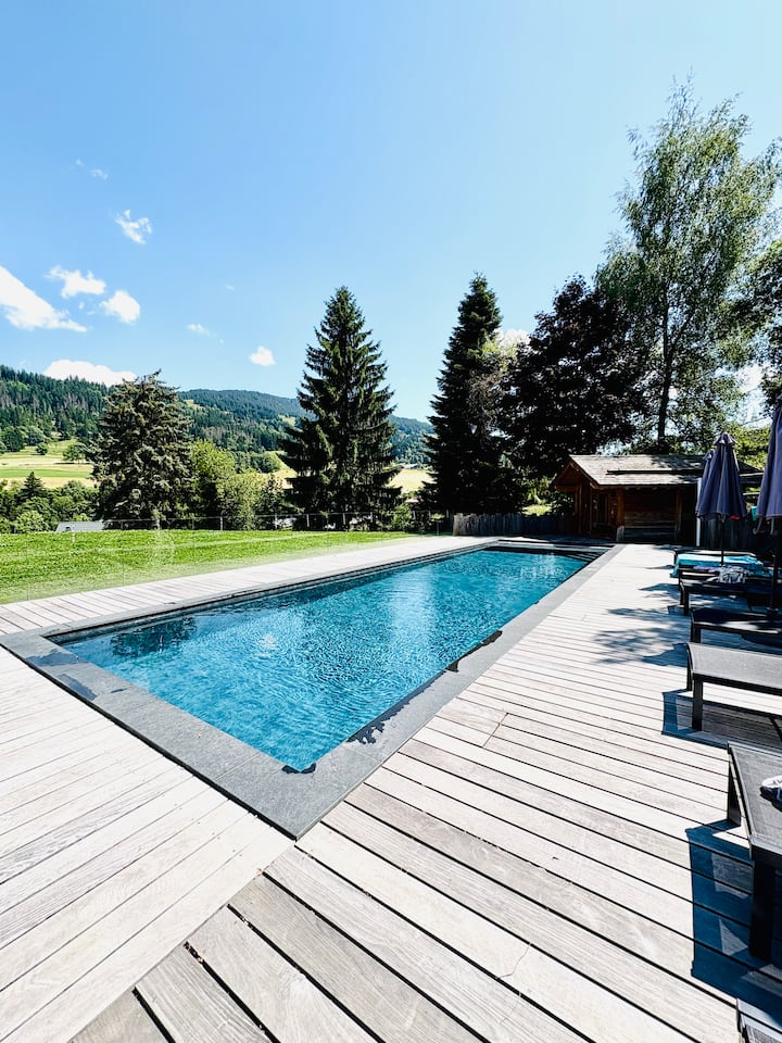 Fitzroy Purple•vue Mont-blanc Piscine Sauna Hammam - Combloux