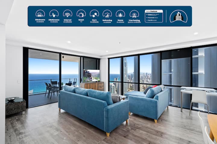 Circle On Cavill 2bed 2bath Lvl45 Ocean View - Surfers Paradise