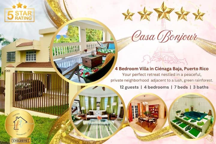 Casa Bonjour, Large Family Home To Make Memories - Puerto Rico