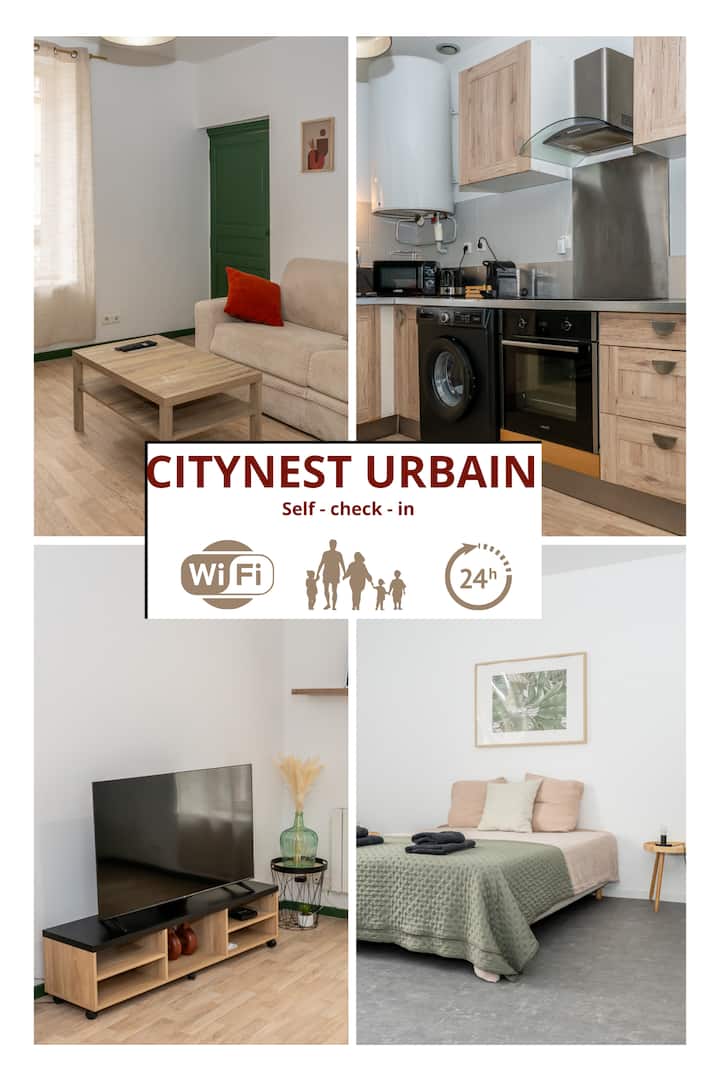 City Nest Cosy Et Spacieux Urbain-4pers - Anjou