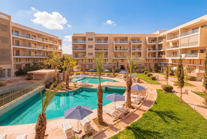 Appartement De Standing Avec Terrasse Et Piscine - Marrakesh