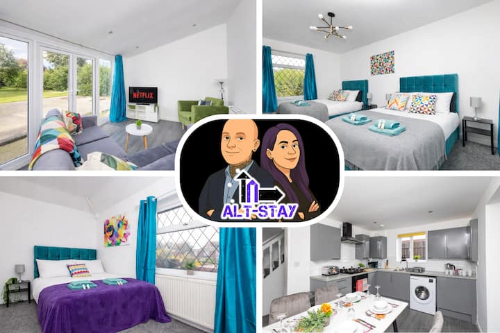 4br | Week/month Stays | Contractors | Nr M1 J46 - Leeds