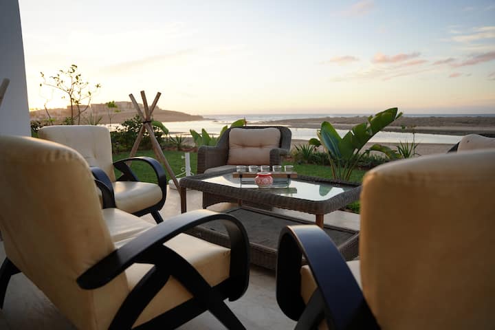 Villa De Charme, Front De Mer & Accès Direct Plage - Temara