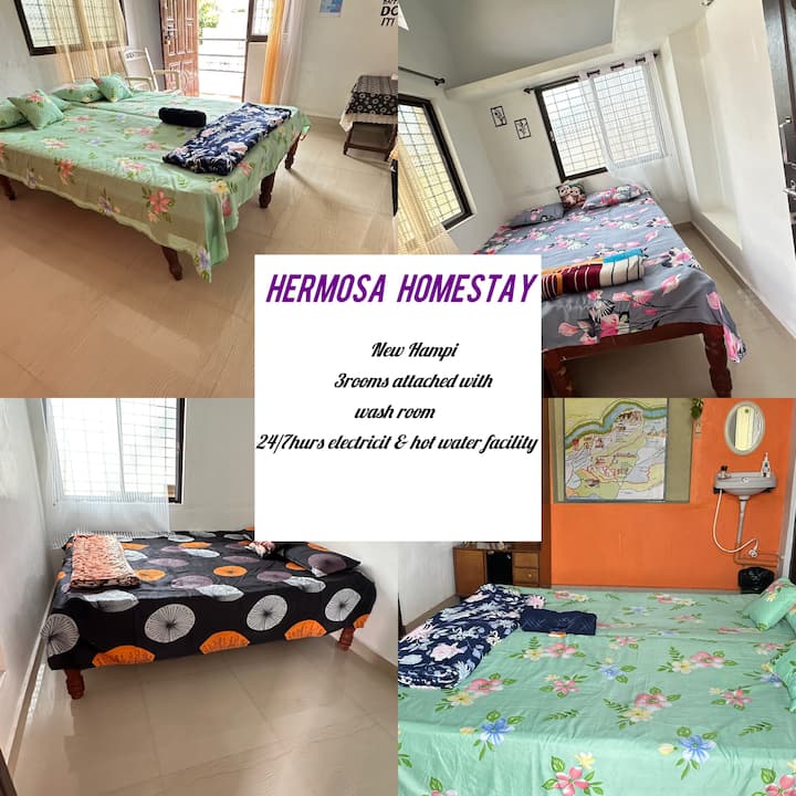 3bed Rooms Family &Friendly Rooms - Hampi