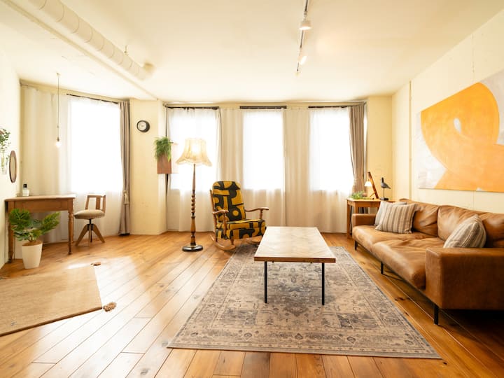 瓦町徒歩圏｜最上階の静かな1ldk｜カップル・ご褒美滞在に｜ホテルライクな癒し旅 - Takamatsu