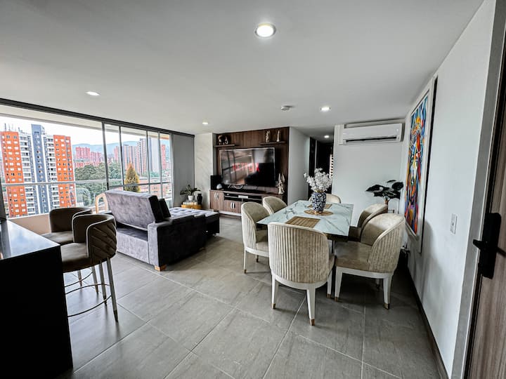 Exclusivo Apt 10 Min Provenza/ac/pool/gym/view/bbq - Medellín
