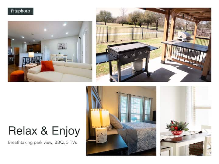 Breathtaking Parkview Near Golf Patio Bbq 5-tvs - McKinney, TX