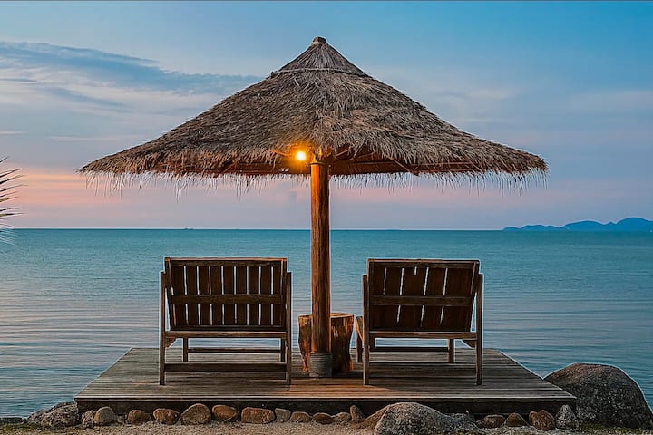 Bungalow Face à La Mer Jardin Cocotiers Thaïlande - Thailand