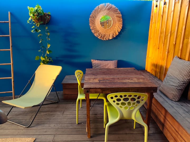 La Kaz Bleue. Proche Lagon - Quartier Pêcheurs - Saint-Leu