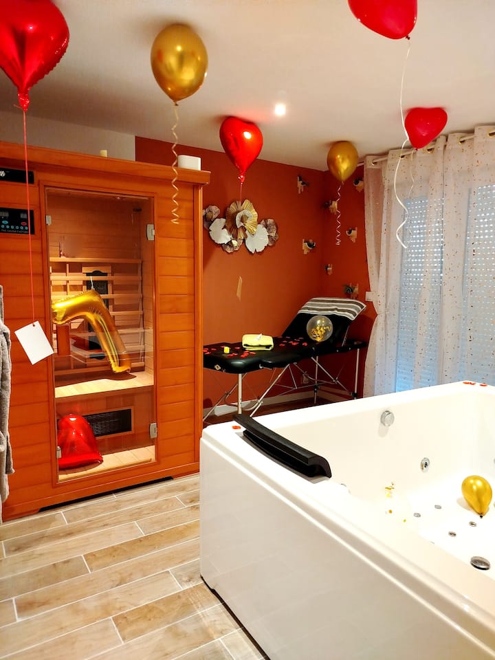 L'envolée : Maison Avec Balnéo 2 Places Et Sauna - Bergerac