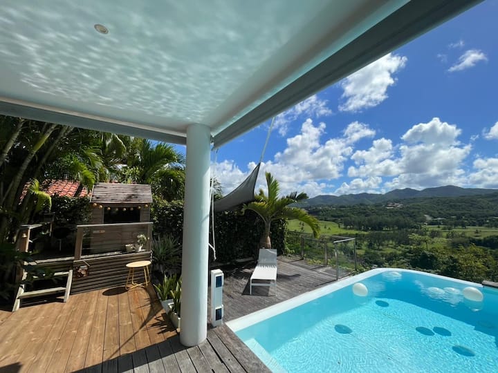 Résidence Thalie :Villa Avec Piscine Vue Mer&golf - Martinique