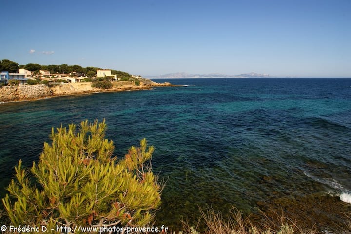 Dépendance T2 Dans Maison à 100m Des Calanques - Sausset-les-Pins