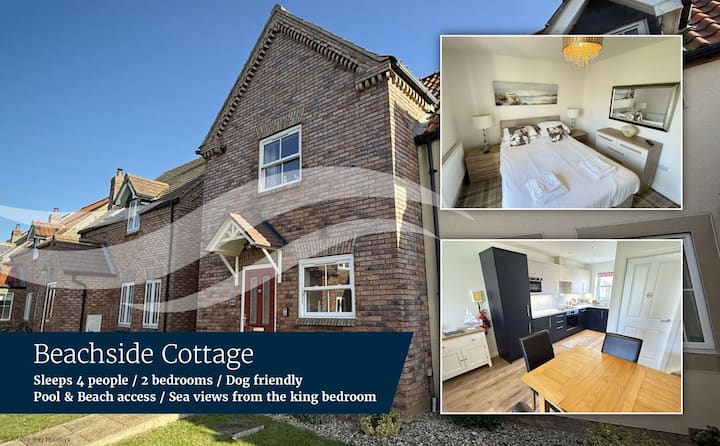 Beachside Cottage - Pool And Beach Access - Filey Beach