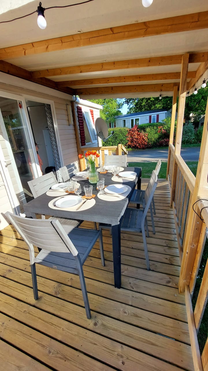 Mobilhome Familial 3 Chambres-tv-wifi-lave-linge - Névez