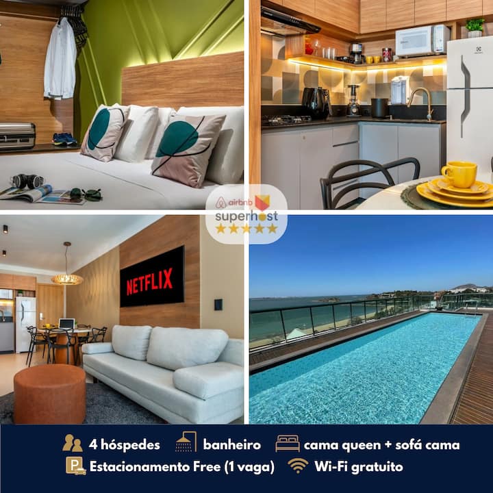 Flat Espetacular Praia Long Stay - Vitoria