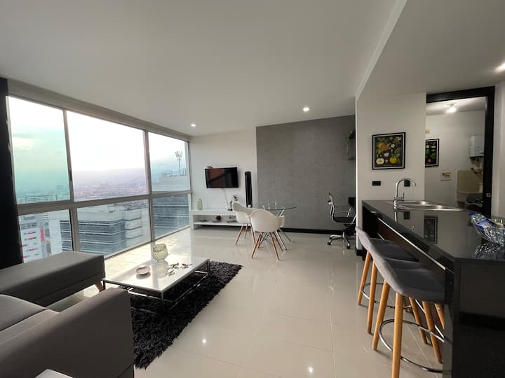 Poblado Milla De Oro Vista/piscina Rooftop/ac - Medellín