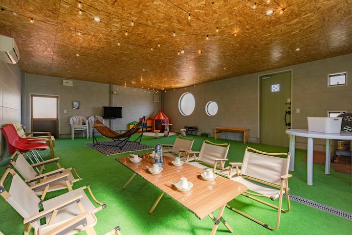 最大12名｜全天候バーベキューハウス｜満点の星空を望む広々フルリノベーション古民家｜3寝室 - Minamiawaji