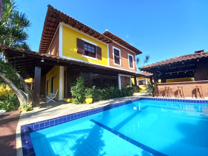 Linda Casa De Alto Padrão 500mts Da Praia Enseada - Guarujá