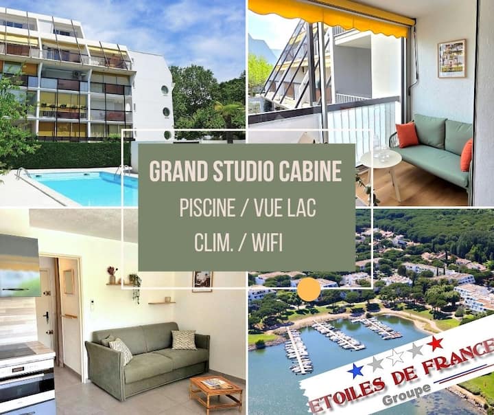 Charmant Studio Cabine Avec Piscine Et Vue Lac - La Grande-Motte