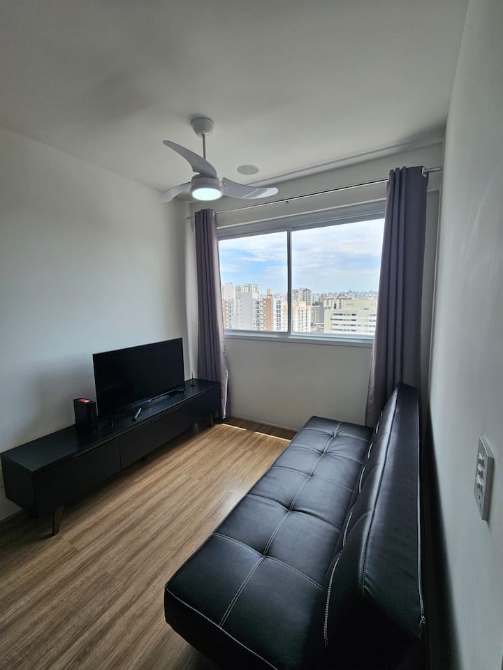 19 Ap Confortável E Completo Com Metrô Prox Centro - São Paulo