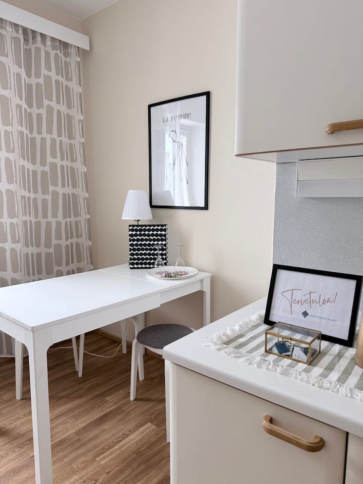 Tunnelmallinen Kaksio Rautatieaseman Vieressä - Kemi