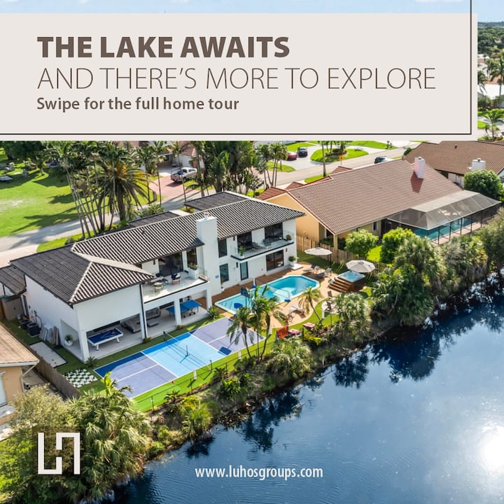 Super Lux House_11br/h. Pool/spa/sauna/gym & Games - Miramar, FL