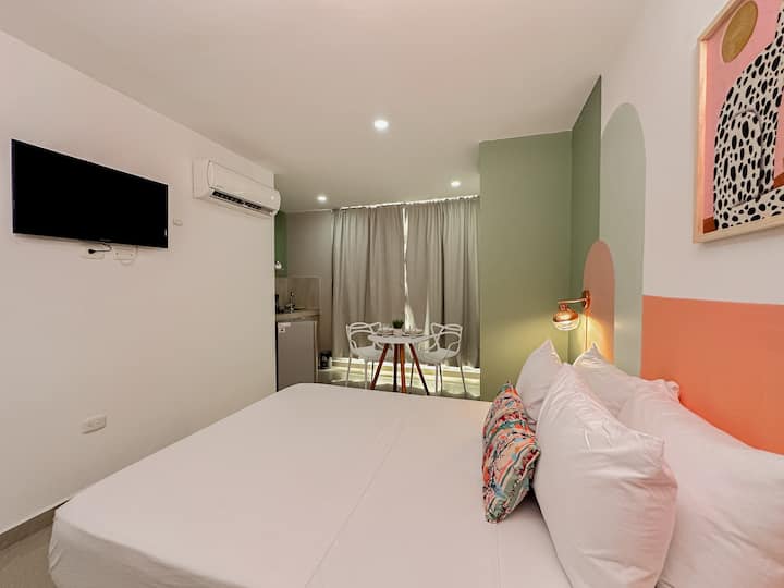 Estudio Moderno Rodadero | Equipaje Gratis - Santa Marta, Colombia