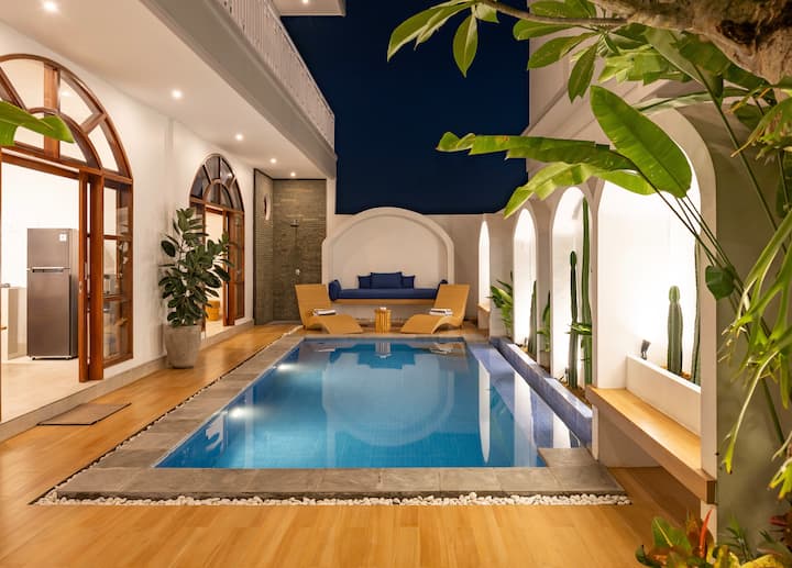 3br Villa W/pool + Rice Views, Walk To Nirvana Gym - Bali