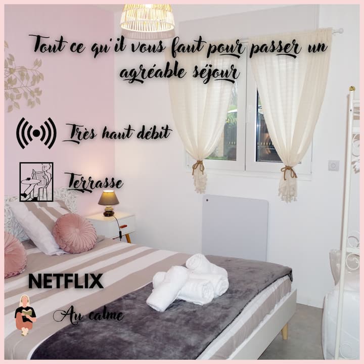 Grand Studio La Sensée /Wifi / Calme/parking Privé - Le Fleury