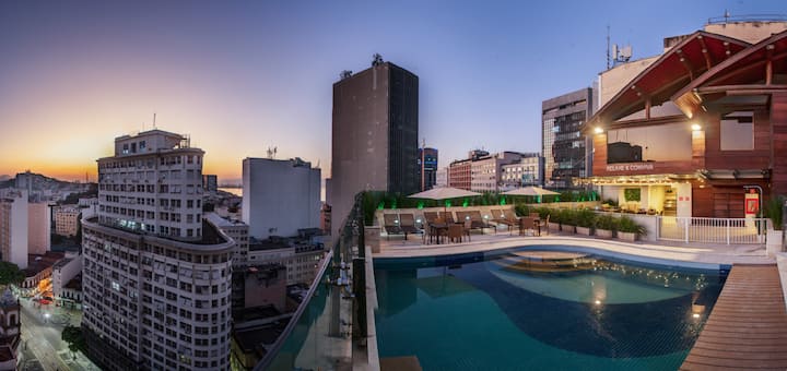 Studio Alto Padrão • Piscina • Academia • Vlt - Rio de Janeiro