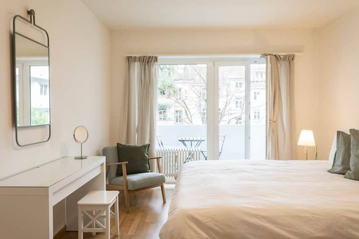 Bright & Comfy: 5* Location, Basel Card, Messe - Basel