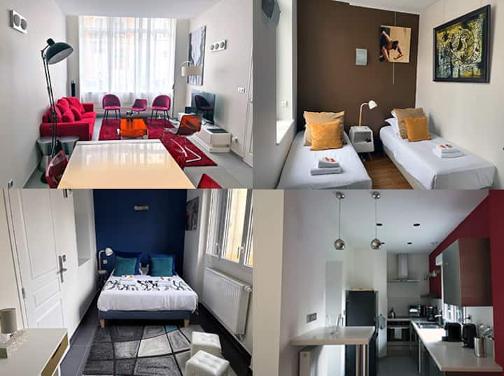 Lille Centre: 5 Chambres, 3 Sdb, 8 Lits Possibles - Villeneuve-d'Ascq