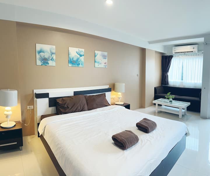 Studio W/kitchen+balcony-40sqm,5m To Aonang Beach - Krabi