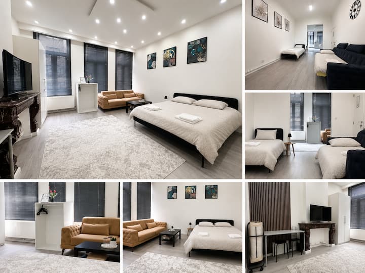 Spacious Loft Train Station 10 Min – Grand Place - Schaerbeek