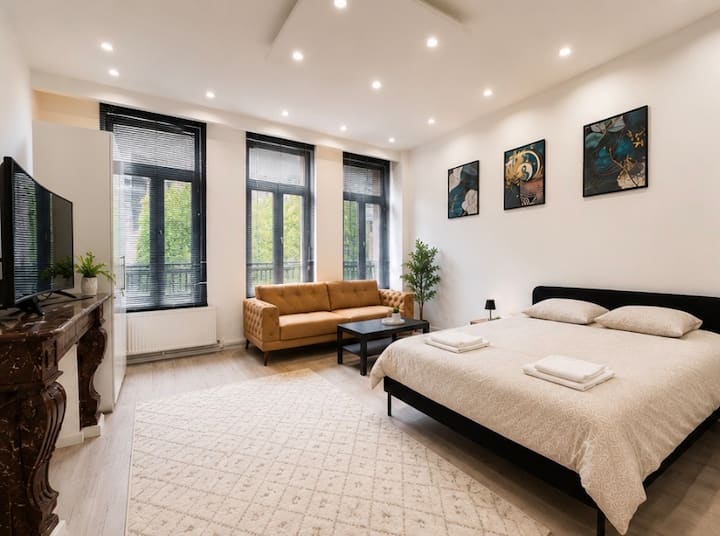 Trendy Brussels Loft | Grand Place 15 Min | 6p - Schaerbeek