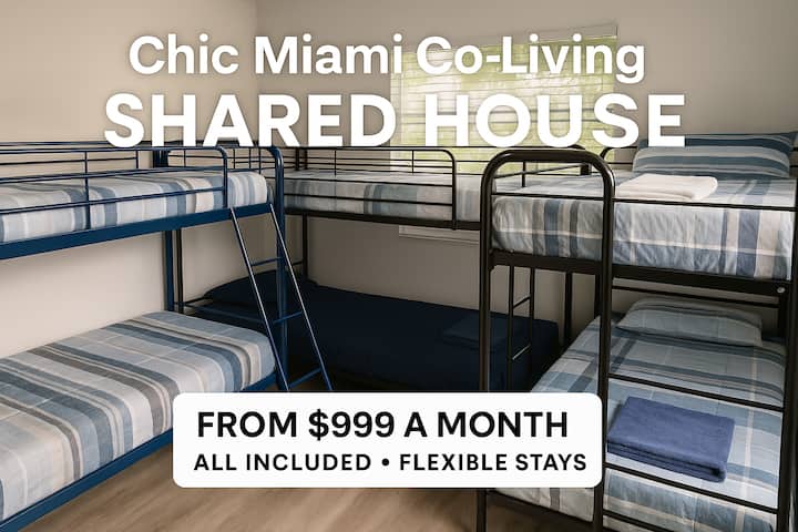 Chic Miami Coliving Shared House - Miami, FL