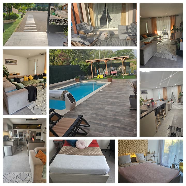 Loge Au Ptitbonheur Villa Escapade Climatisée - Montélimar