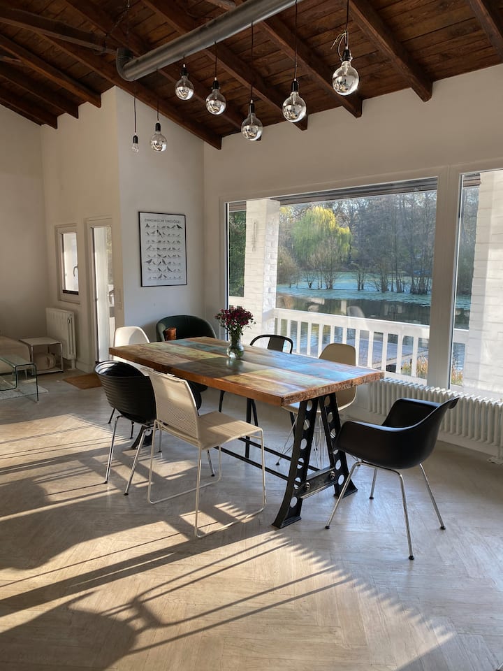 Bungalow Am See Mit Whirlpool, Grill+feuerstelle - Moers