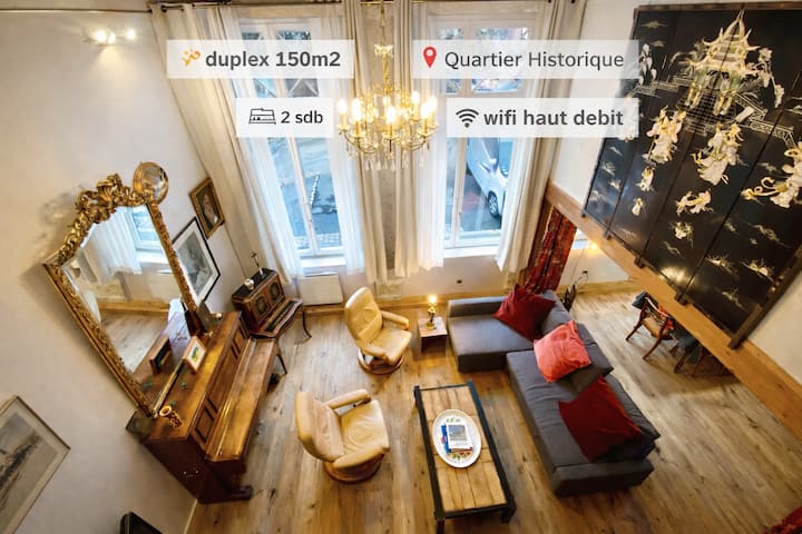 Historic Lyon Canut Loft 110m² Duplex Croix-rousse - Lyon