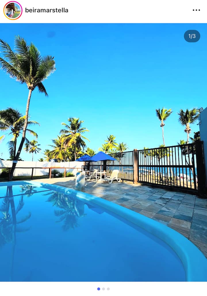 Pé Na Areia-piscina, 4 Quartos C/ Ar Stella Maris - Salvador de Bahía