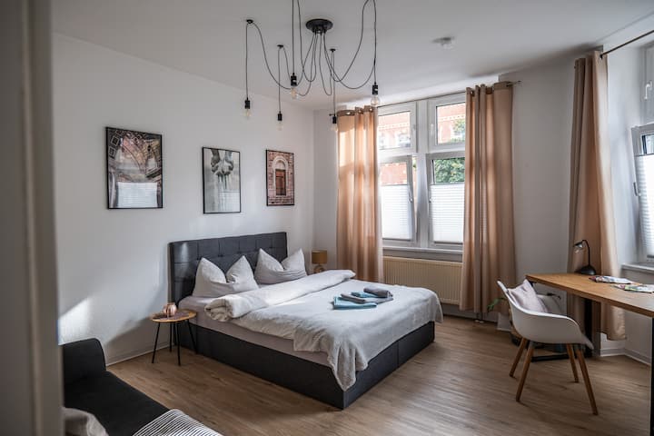„Boho“ City Apartment - Zentrumsnah - Arbeitsplatz - Erfurt
