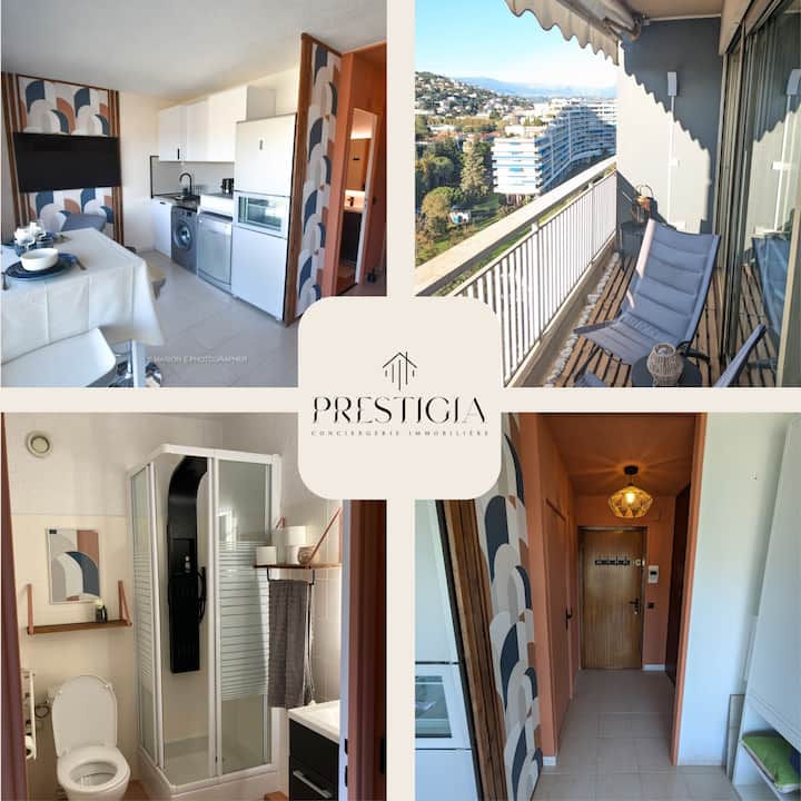 ÉLégant Studio 2* Avec Piscine, Parking & Plage - Mandelieu-la-Napoule