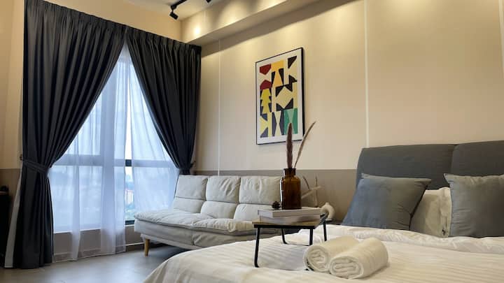 Mossaz Pj Comfy Studio 3pax, 5min To 1u | 15%off - Petaling Jaya