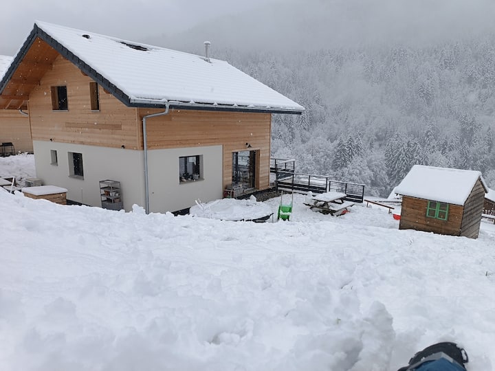 Chalet à 5 Min Des Stations De Ski, 6/8 Personnes -