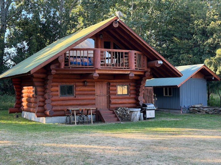 Cabaña Alemana Rústica De Troncos C/acceso Al Lago - Los Lagos