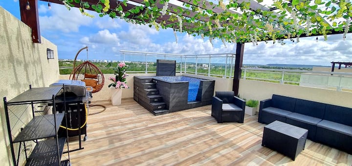 Hermoso Mini Penhouse A 20 Mint Del Puj Aeropuerto - Punta Cana