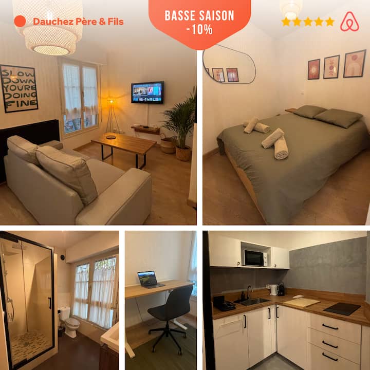 -10% Studio 2 Pers Tram & Gare St-roch – Lez - Montpellier