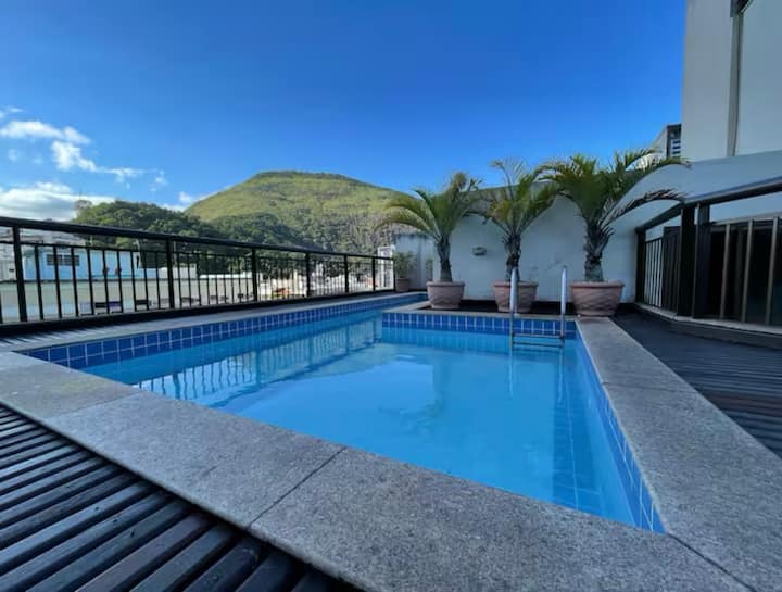 Flat Em Copacabana Com Rooftop, Garagem, Wifi, Ar! - Copacabana