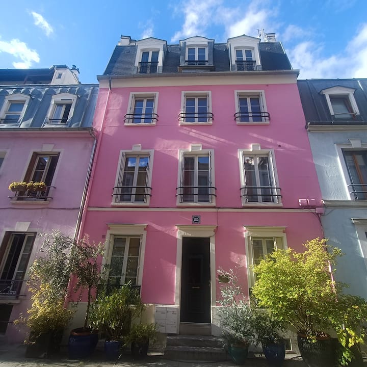 Bel Appartement Dans Une Maison Rose 2ème éTage - Paris 20e Arrondissement