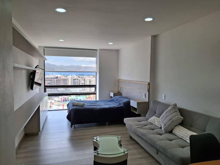 Aparta Estudio En Chia Con La Mejor Vista - Chía